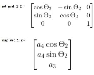 Find Homogeneous Transformation Matrices for a Robotic Arm