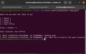 How to Send a Simulated Robot to Goal Locations Using ROS