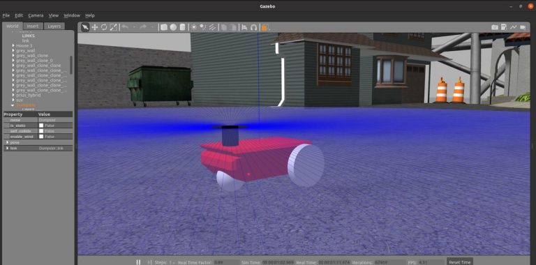 Set Up LIDAR for a Simulated Mobile Robot in ROS 2