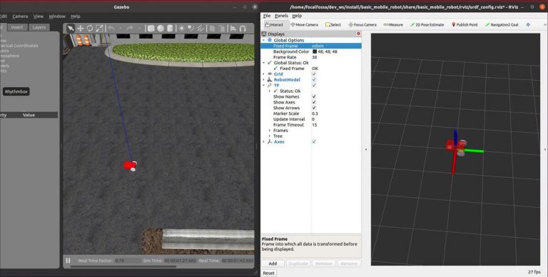 Set Up the Odometry for a Simulated Mobile Robot in ROS 2