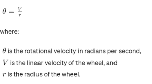 Calculating Wheel Velocities for a Differential Drive Robot