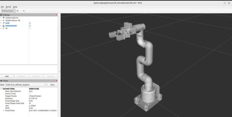 Create and Visualize a Robotic Arm with URDF – ROS 2 Jazzy